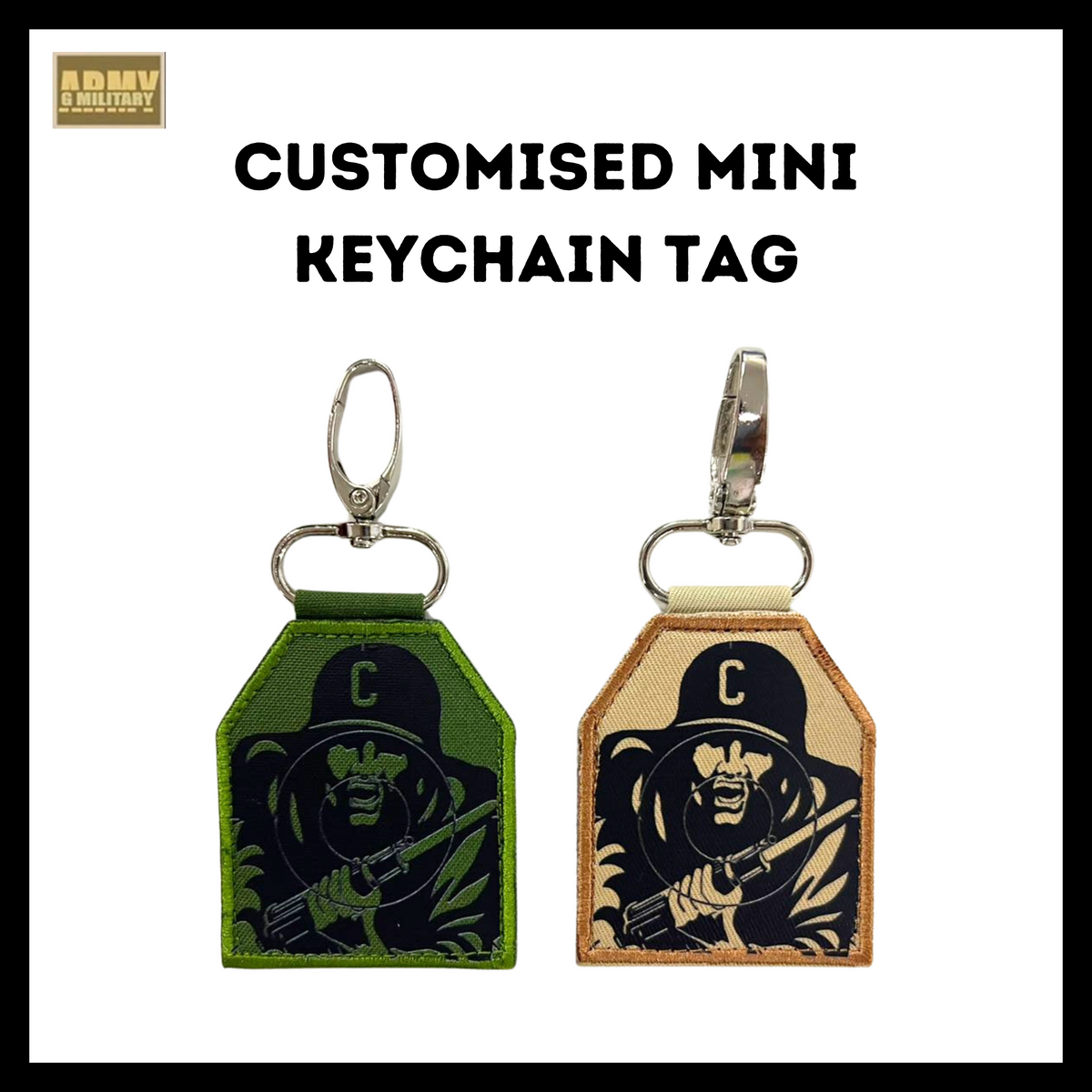 Customised Mini Keychain Tag — G MILITARY