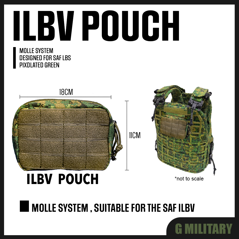 ILBV Pixelise Molle Pouch — G MILITARY