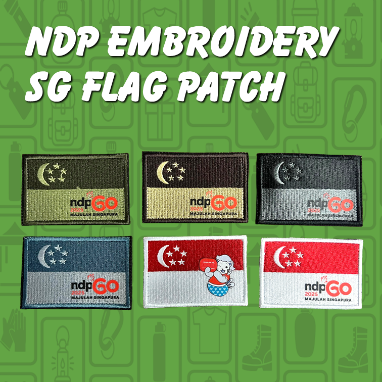 NDP EMBROIDERY SG FLAG PATCH — G MILITARY