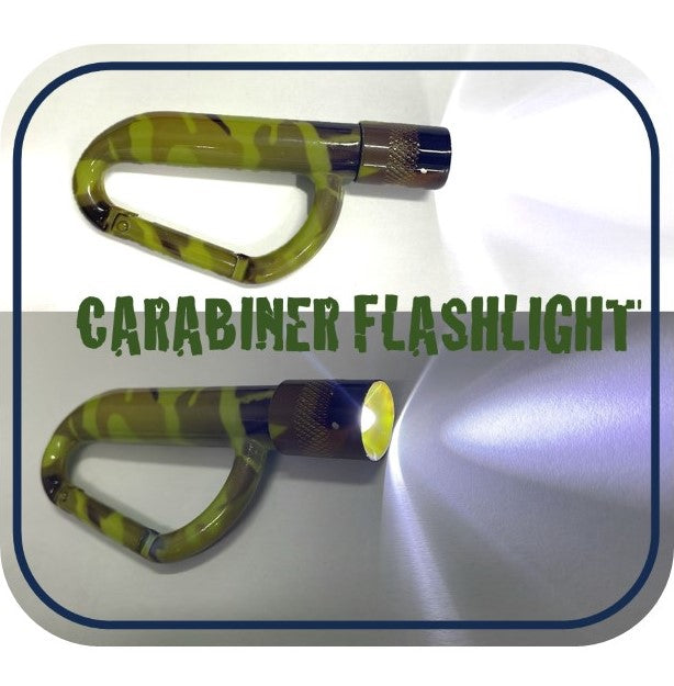 Carabiner Flashlight - Camo — G MILITARY