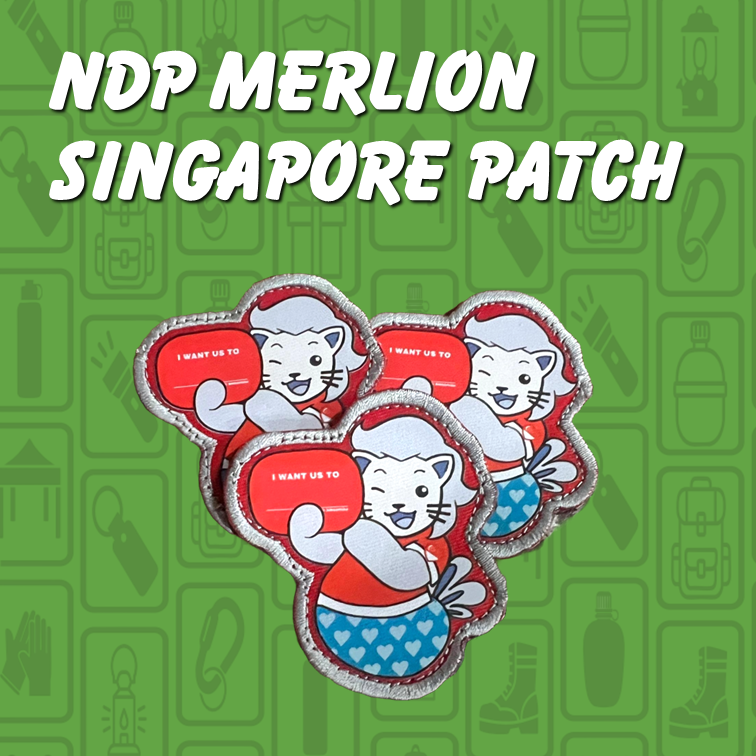 NDP MERLION SINGAPORE PATCH — G MILITARY