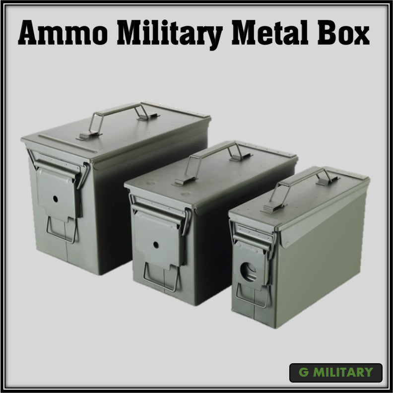 Ammo Portable Heavy Duty Military Metal Box — G MILITARY