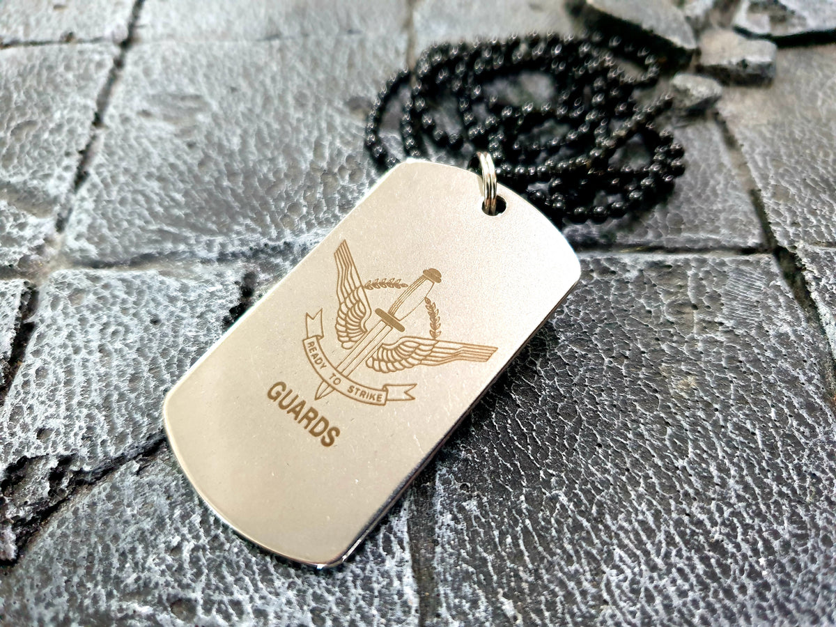 Guards Logo Stainless Steel Military Tag — G MILITARY