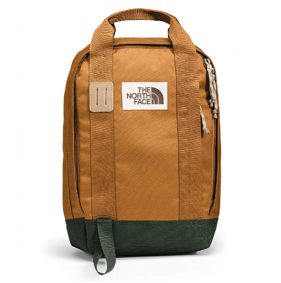 THE NORTH FACE® TNF TOTE PACK TIMBER TAN/CANVAS GREEN/KELP TAN — G MILITARY