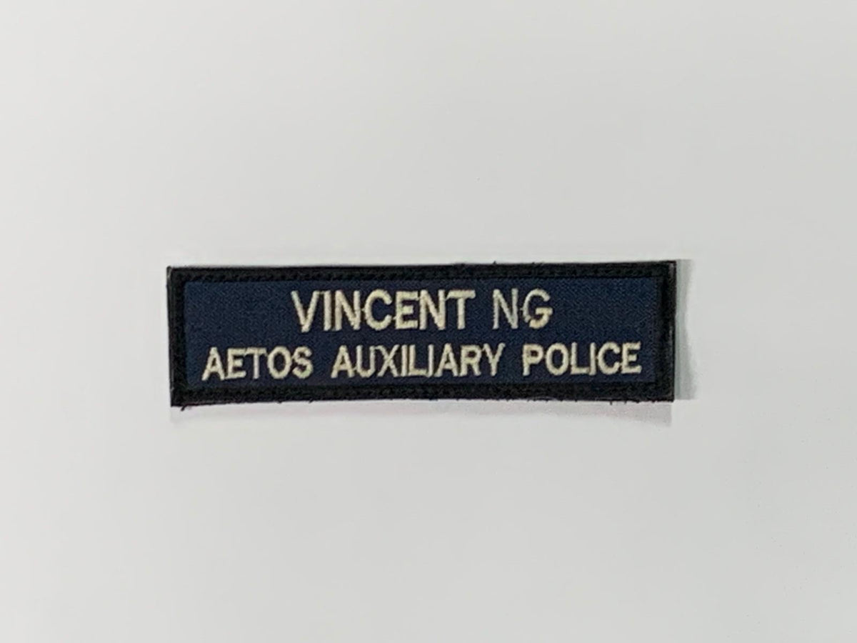 AETOS Auxillary Police Name Tag — G MILITARY