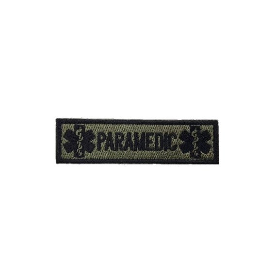 Paramedic Embroidery Patch Army Green — G MILITARY