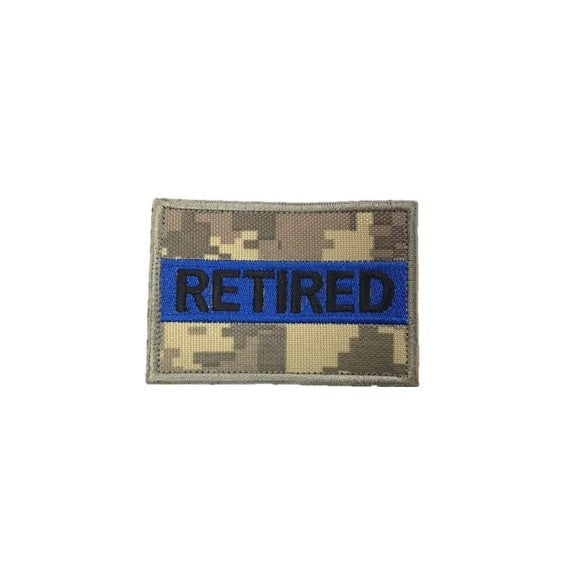 Retired Embroidery Patch Pixel Grey / Blue — G MILITARY