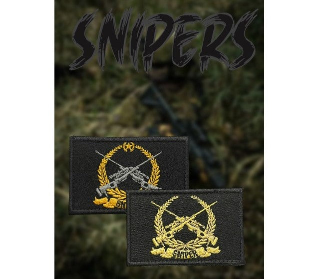 Snipers Embroidery Badges with velcro — G MILITARY