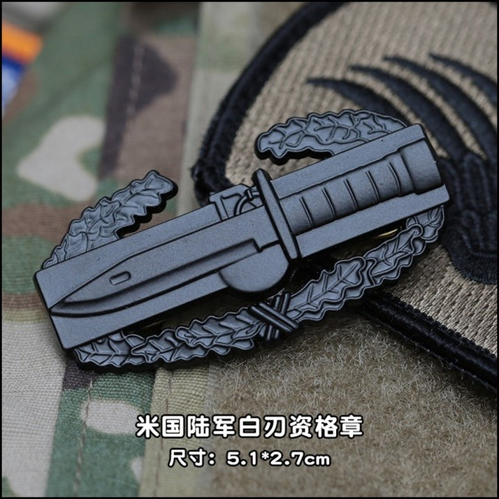 US Infantry Combat Skill Pin Badge matt Black — G MILITARY