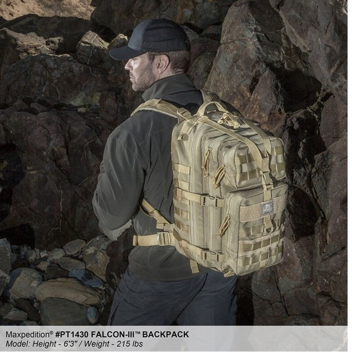 FALCON-III BACKPACK 35L , Black — G MILITARY