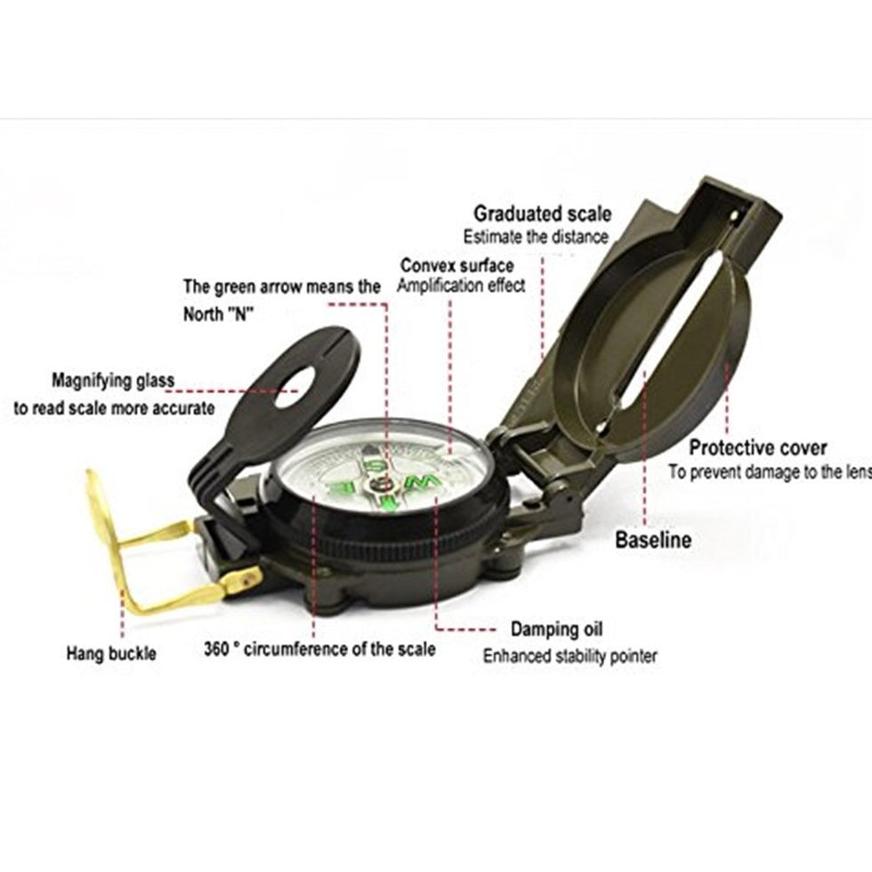 Marching Lensatic Compass — G MILITARY