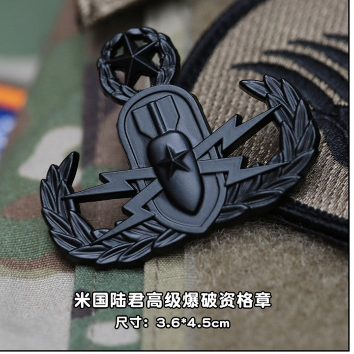 US EOD Pin Badge Black — G MILITARY