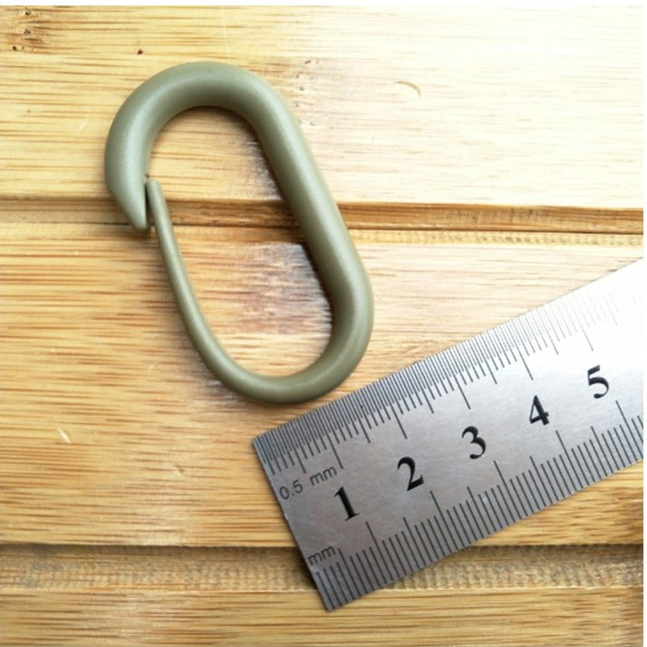 Plastic U-shaped buckle , Black — G MILITARY