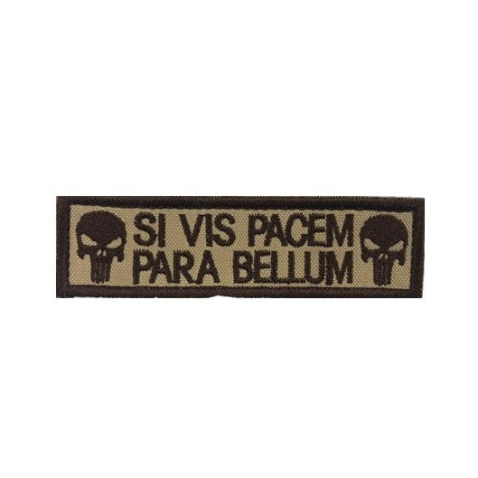 Para Bellum Punisher Embroidery Patch Khaki — G MILITARY