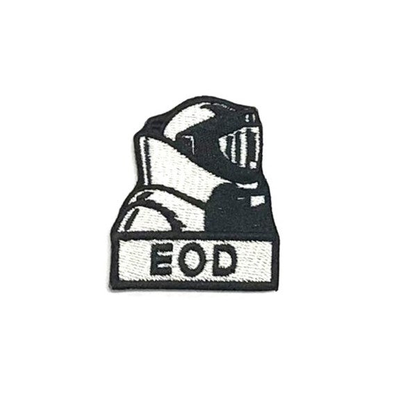 EOD Suit Patch, White — G MILITARY