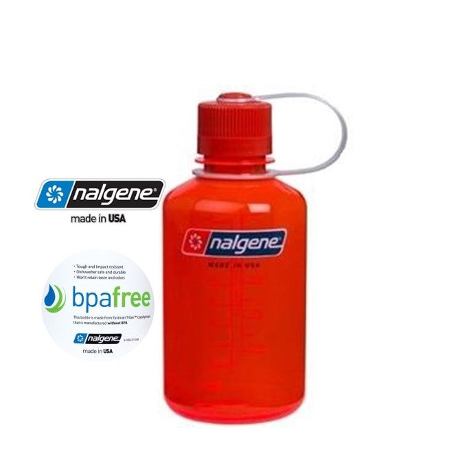Nalgene 16oz Narrow Mouth 500ml Safety Orange — G MILITARY