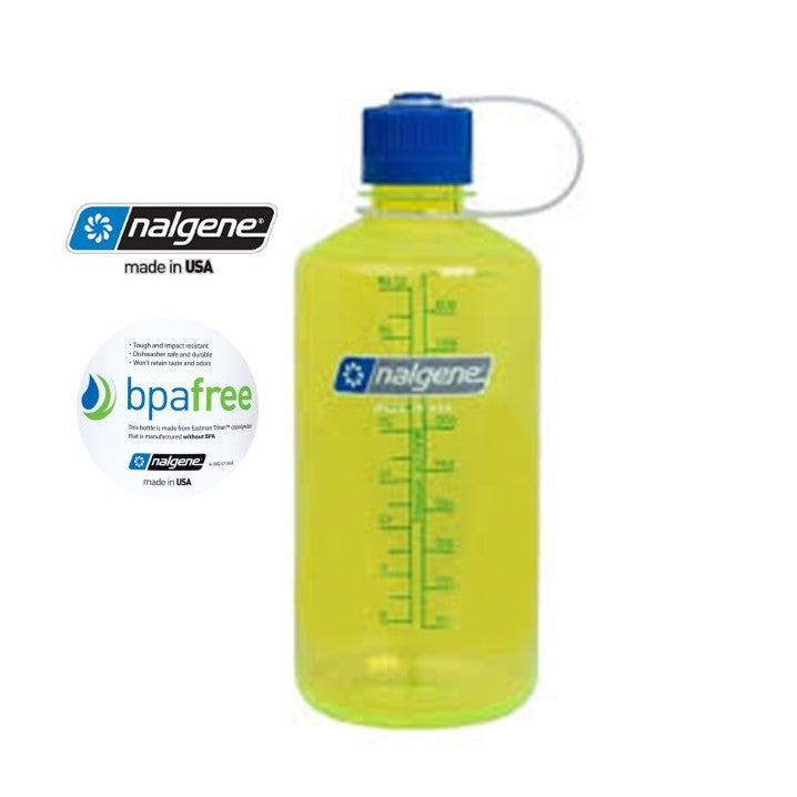 Nalgene 32oz Narrow Mouth 1000ml Safety Yellow — G MILITARY