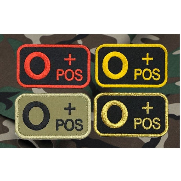 O+ POS Blood Group Patch — G MILITARY