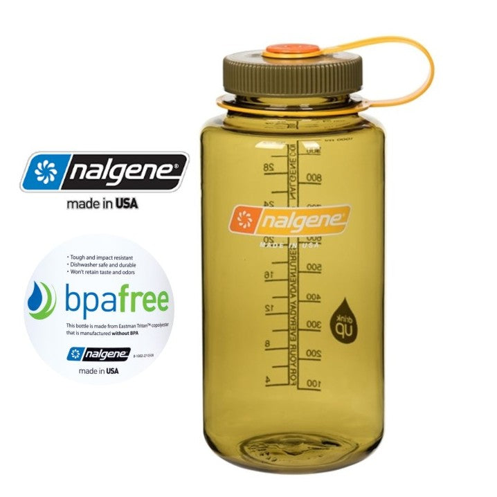 Nalgene 32oz Wide mouth 1000ml Olive — G MILITARY